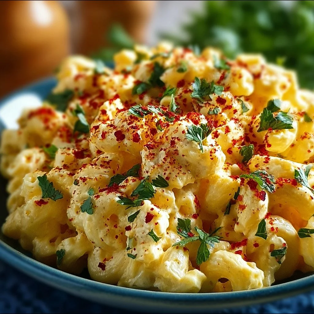 Deviled Egg Macaroni Salad