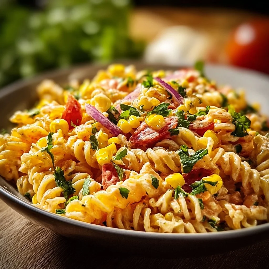 Mexican Street Corn Pasta Salad Recipe | Easy & Flavorful