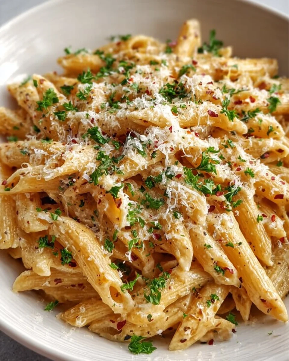 One Pot Creamy Garlic Pasta