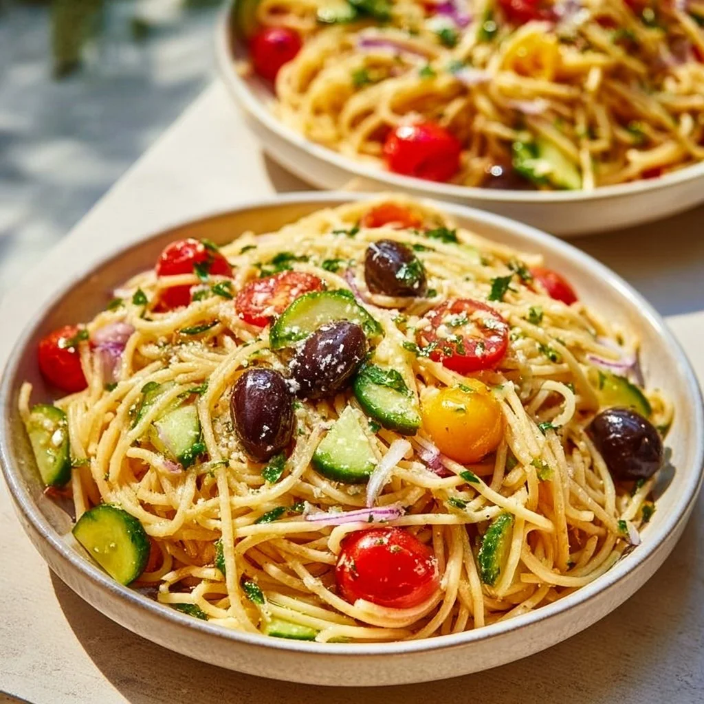 Spaghetti Salad with Italian Dressing